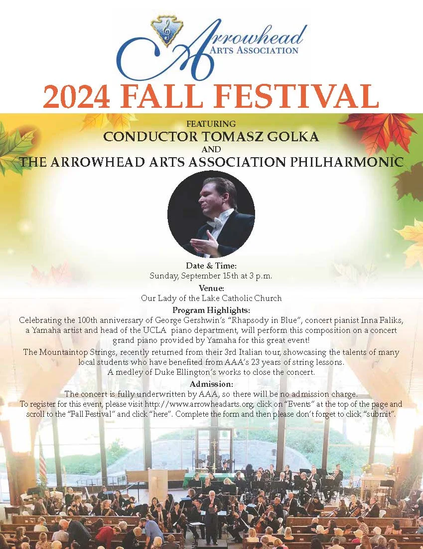 Arrowhead Arts Association Fall Festival - I Love Lake Arrowhead